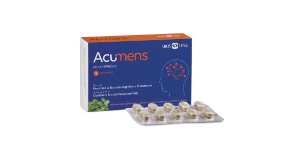 Acumens Biosline 30 Compresse Per Memoria E Concentrazione